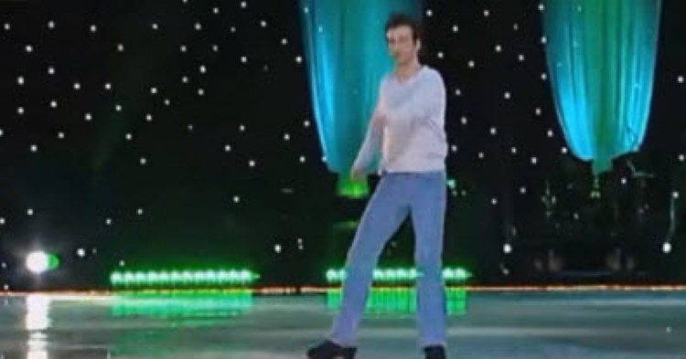 Handsome Skater Takes The Ice And Performs Footloose Routine That Would ...