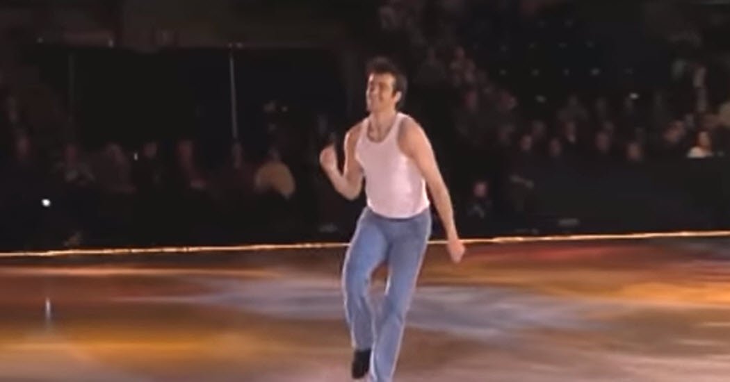 Handsome Skater Takes The Ice And Performs Footloose Routine That Would ...