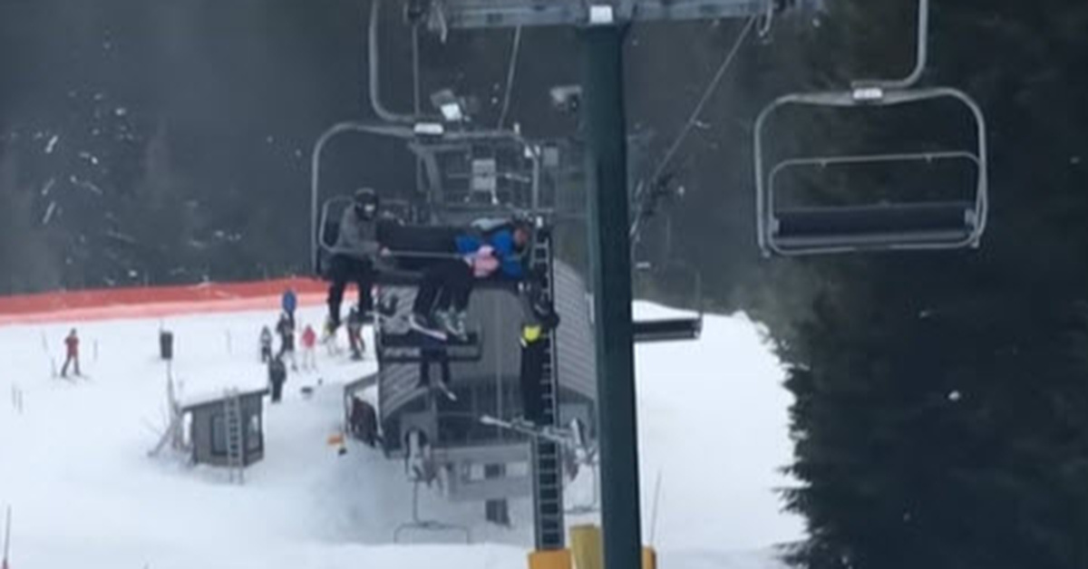 Teenagers Form A Makeshift Net To Catch Boy Falling From Ski Lift ...