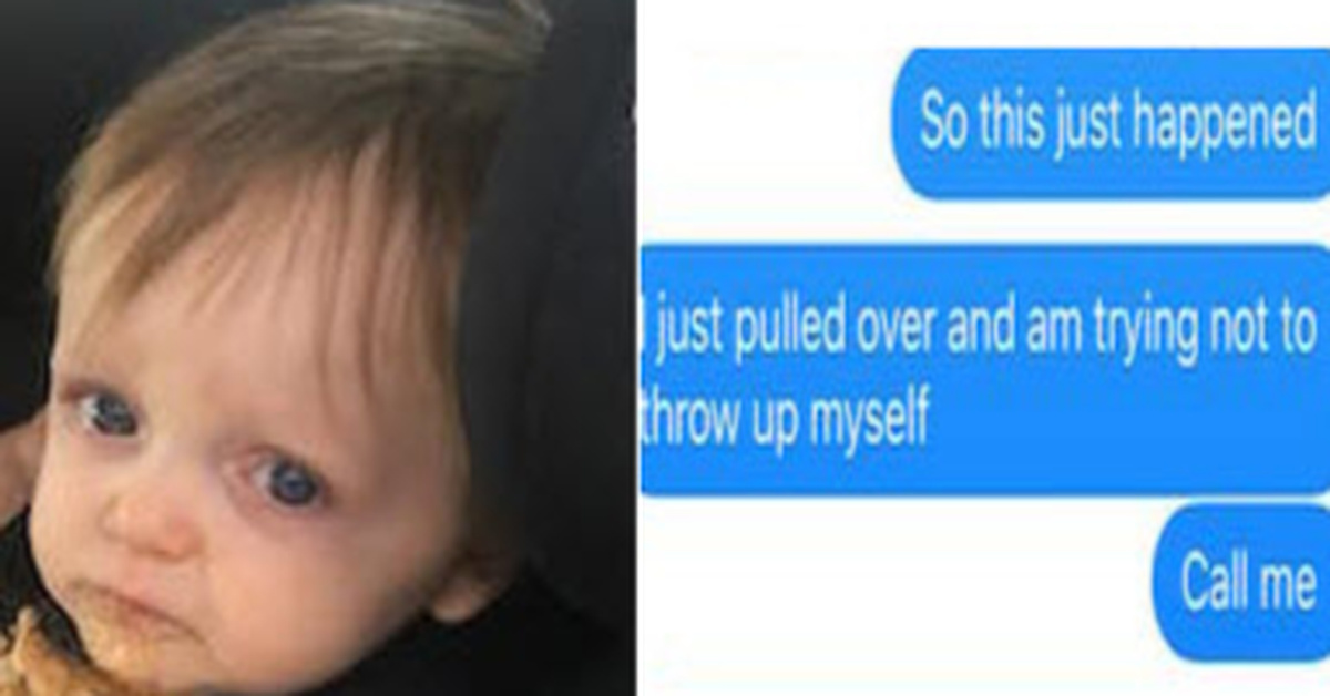 Dad Sends Hilarious Text Messages To Mom While Dealing With Son’s Vomit ...