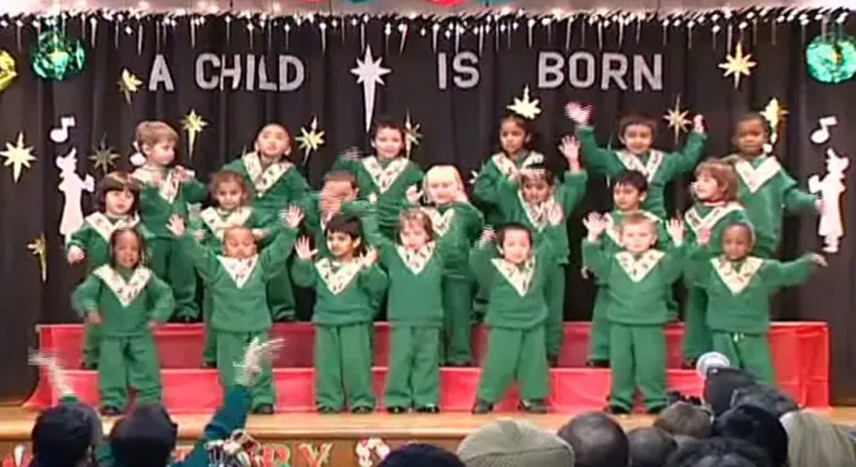 The Crowd Cheers In Delight As Preschoolers Perform An Adorable ...