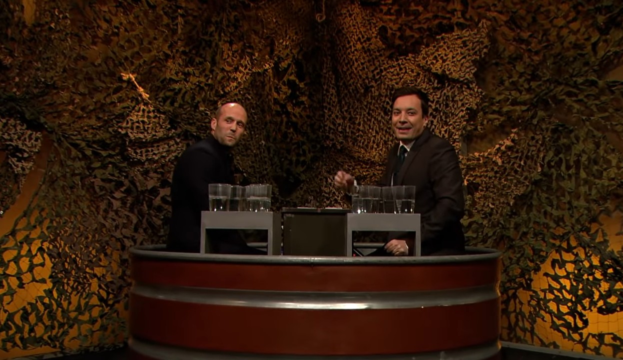 Jimmy Fallon Faces Off With Jason Statham For The Ultimate Water War ...