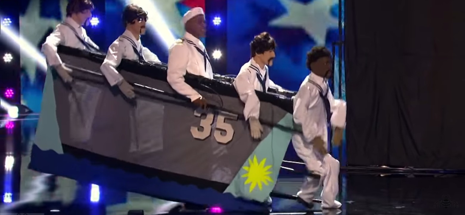 Man Joins 4 ‘Dummies’ On Stage For Hilarious Dance To ‘In The Navy ...