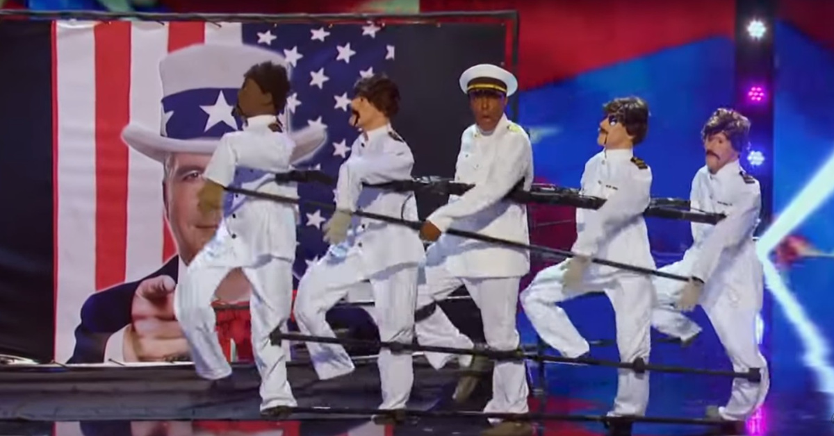 Man Joins 4 ‘Dummies’ On Stage For Hilarious Dance To ‘In The Navy ...