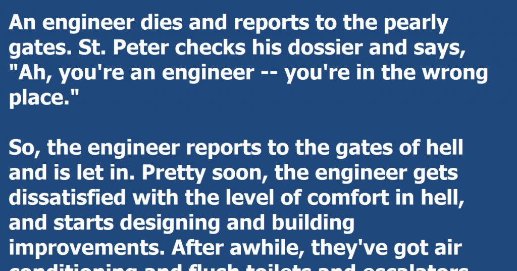 This Is What Happens When A Dead Engineer Gets Sent To The Wrong Place ...