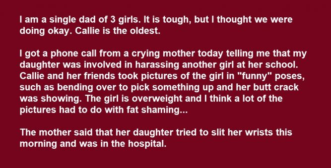 Dad Finds Out His Perfect Daughter Is a Bully, His Reaction Changes Everything ...