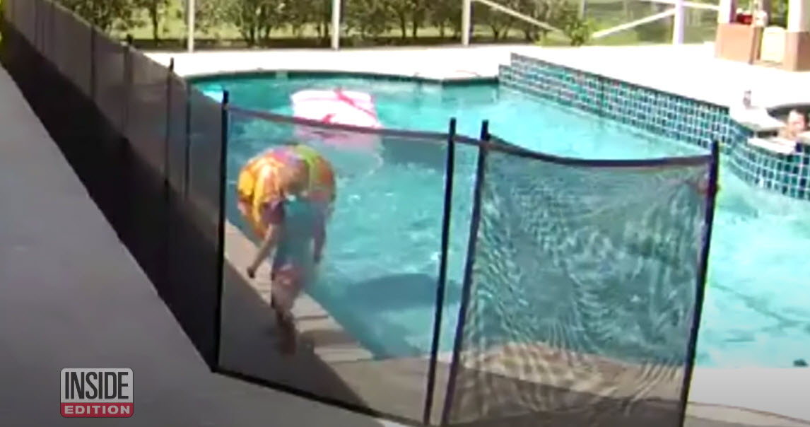 After 1-Year-Old Accidentally Falls In Pool, Dad Leaps Over Fence Like ...