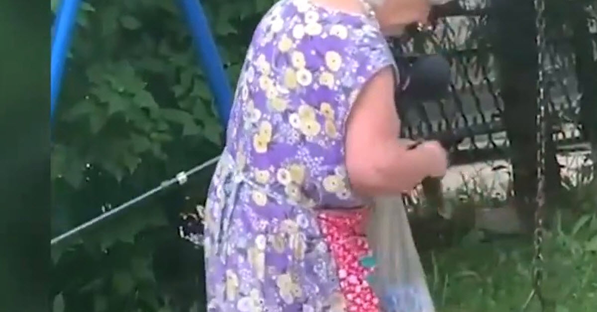 Old Woman Hates A Child’s Swing So She Covers It With Poop ...