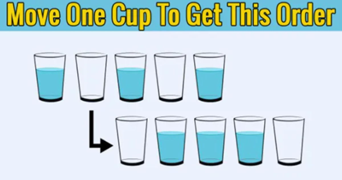 Think Outside the Box to Solve This Tricky Water Glass Riddle ...