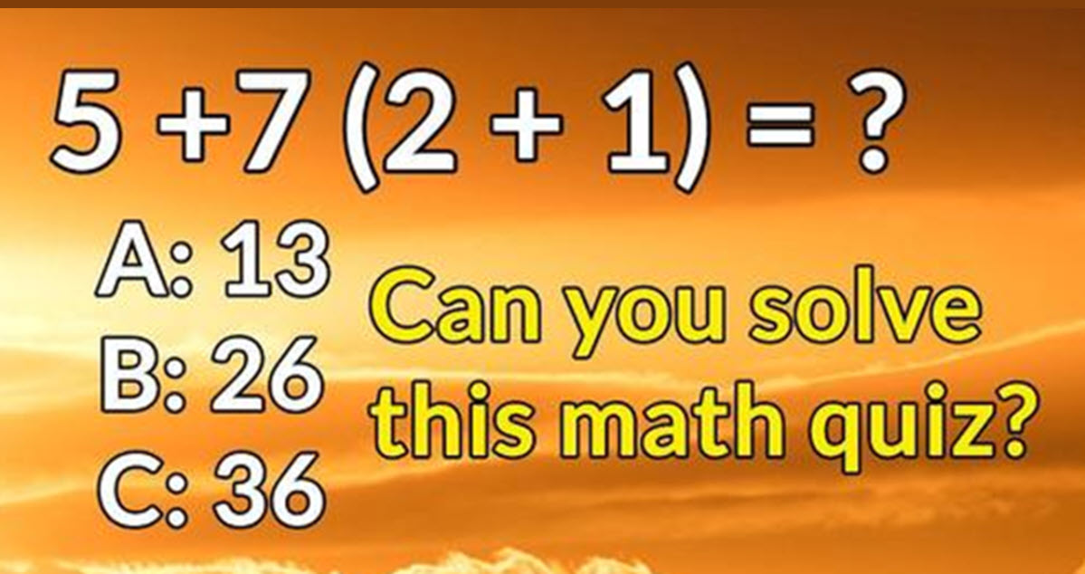 Another Math Problem Is Making the Internet Crazy. Can You Solve It ...