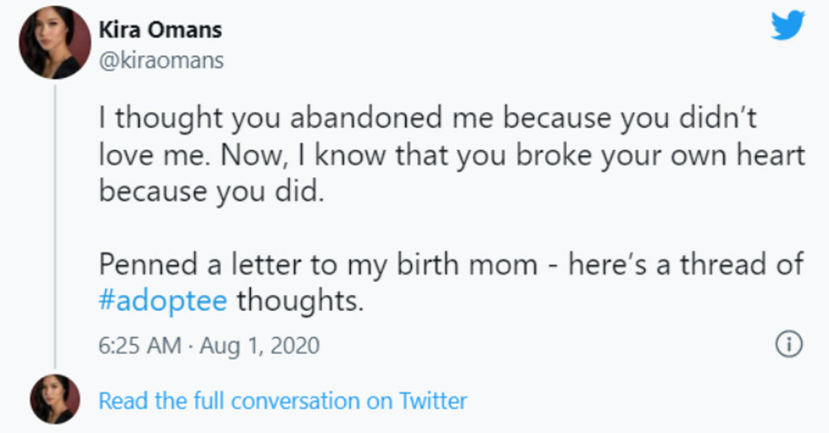 Adoptee Writes A Letter To Her Birth Mother And Brings Us All To Our ...