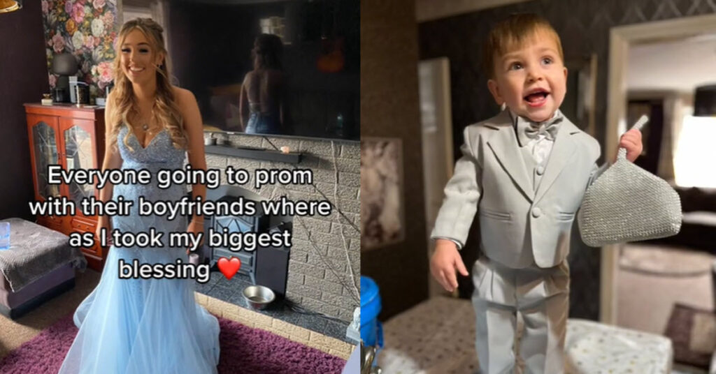 Teenage Mom Walks Into The Prom With Her Date: Her 1-Year-Old Son ...